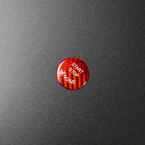 Red Carbon Fiber Start Stop Engine Button Cover for BMW E90 E92 E60 E84 E83 | eBay