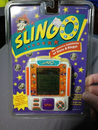 Vintage 1998 SLINGO Tiger Handheld Electronic LCD GAME New NIP Slots ...