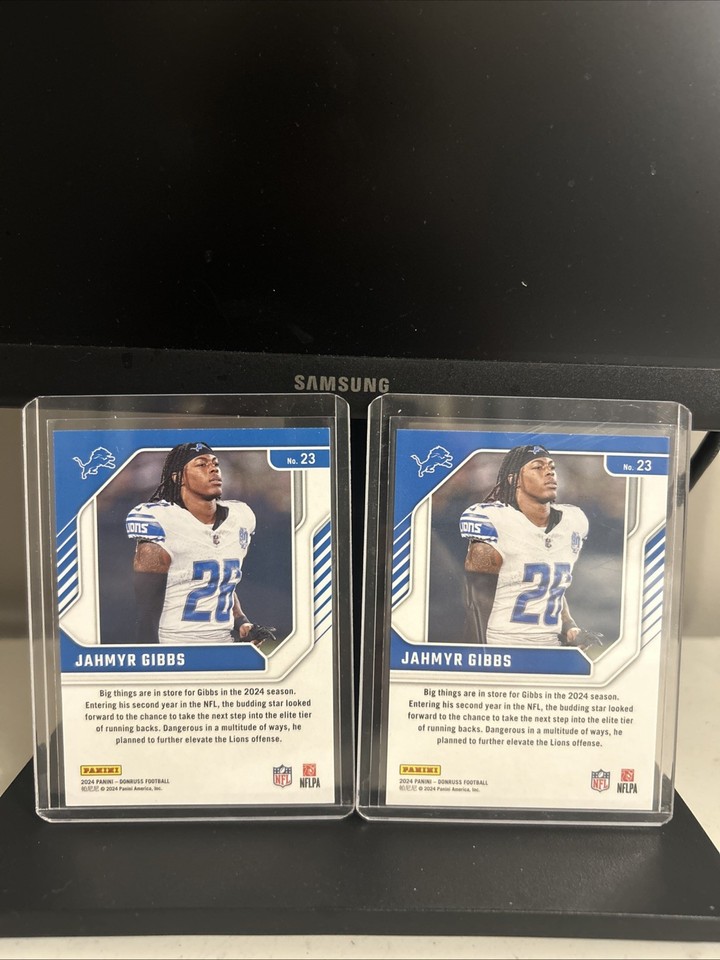 2024 Panini Donruss Elite Series Jahmyr Gibbs #23 Lot Of 2 | eBay