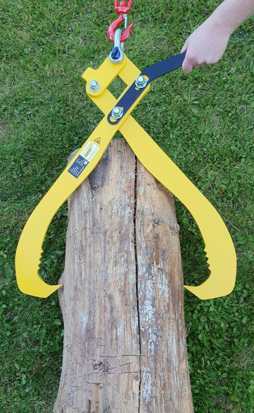 Log pincer, log grab, log puller, skidding tong, forest hauler M 600kg ...