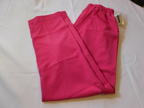 Alia Women's Missy Long Pants Casual Slacks Elastic Waist 12 Fuschia ...