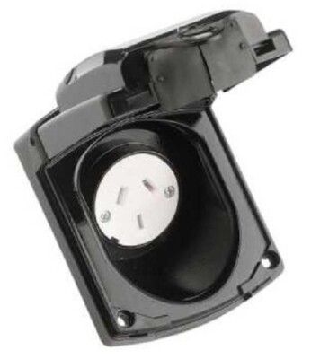 Clipsal UNSWITCHED SINGLE POWER OUTLET 3-Pin 10A 250V With Plug ...