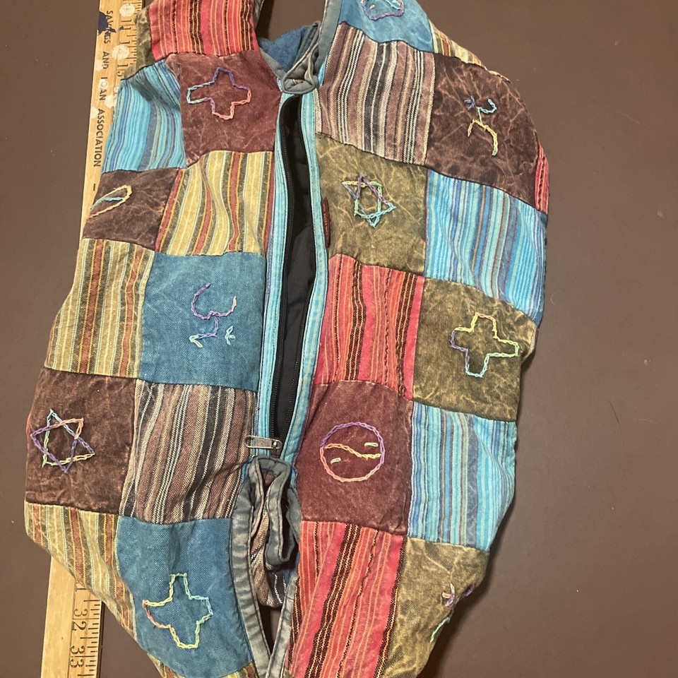 Kathmandu Imports Peace Sign + Bag Ommani Padme Hum Purse BOHO Hippie ...