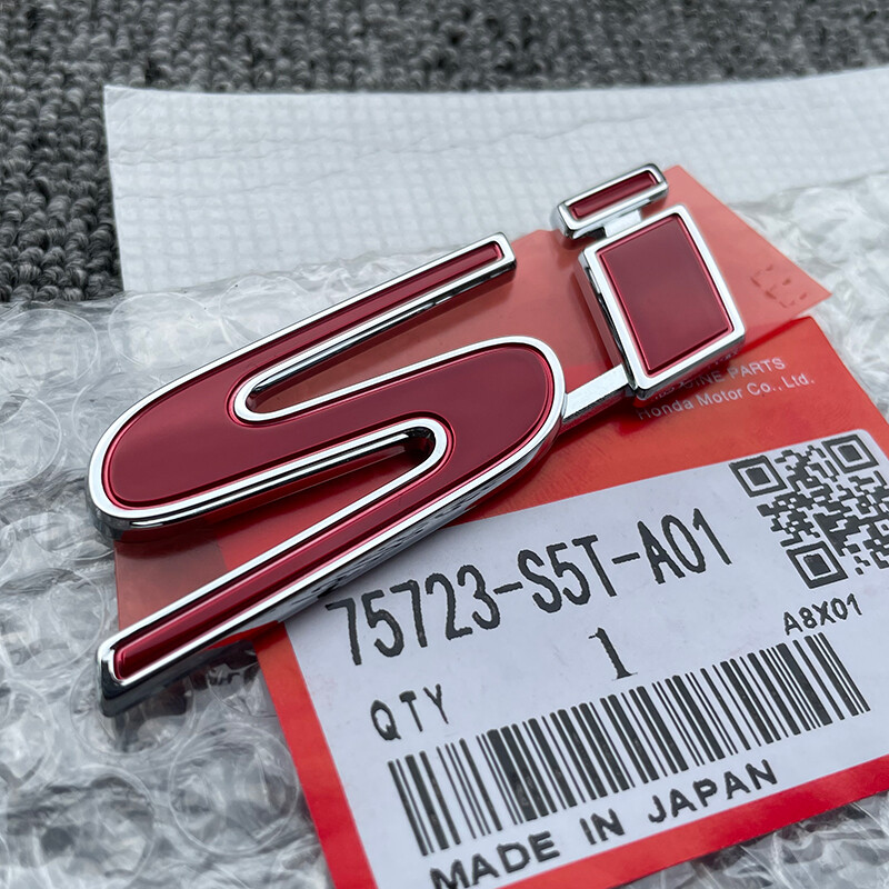 JDM SI EMBLEM FOR HONDA Civic EK FA5 FB6 FG2 FG4 RED SI REAR BADGE ...