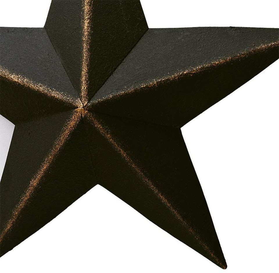 Patriotic Metal Barn Star Hanging Wall Decor Distressed Country Barn ...