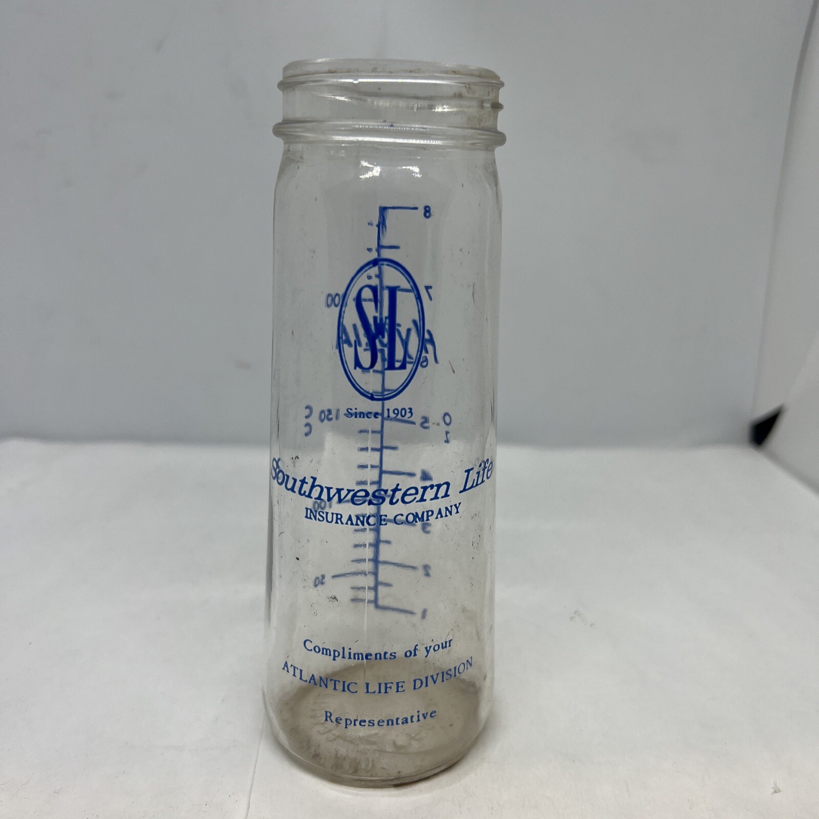 Vintage Southwestern Life Insurance Baby Bottle Hygeia Dairy Pyro Label ...