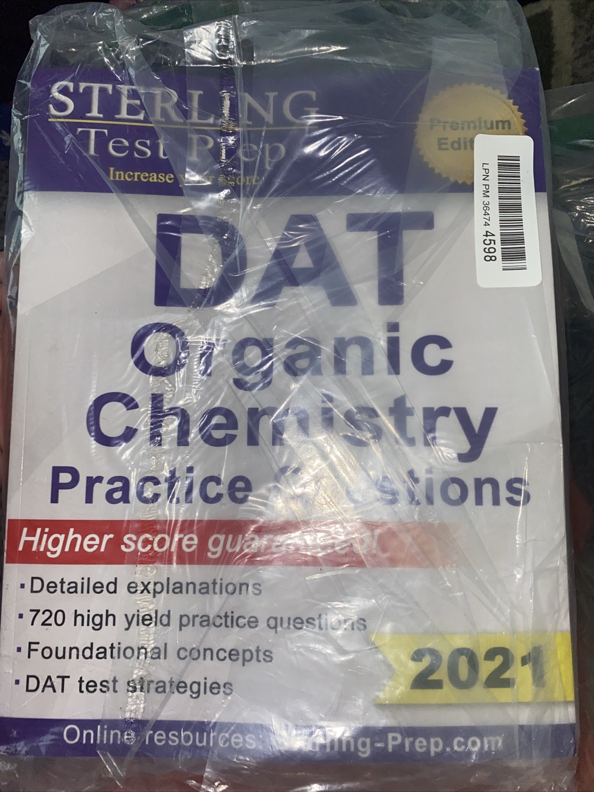 Sterling Test Prep DAT Organic Chemistry Practice Questions: High Yield ...