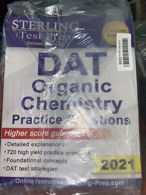 Sterling Test Prep DAT Organic Chemistry Practice Questions: High Yield ...