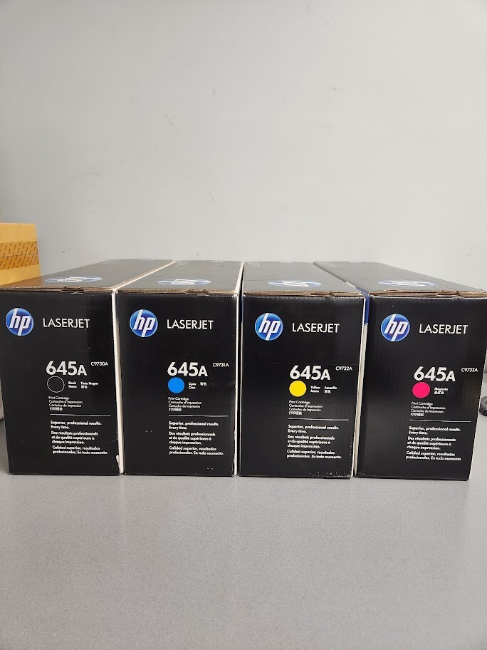 HP 645A SET C9730A, C9731A, C9732A, C9733A Original HP Toner Cartridge ...
