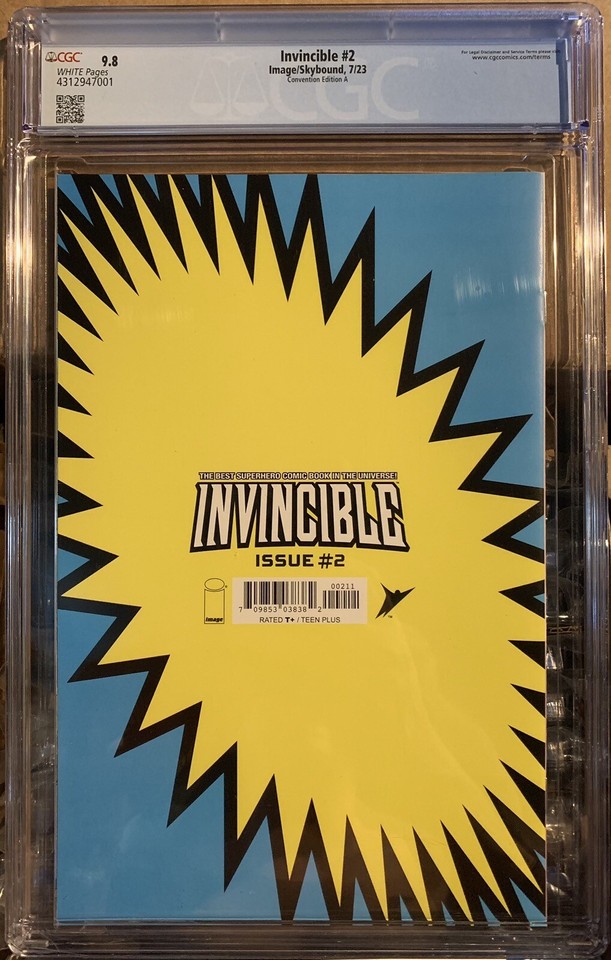 SDCC 2023 Invincible #2 CGC 9.8 Convention Edition A Justine Florentino ...