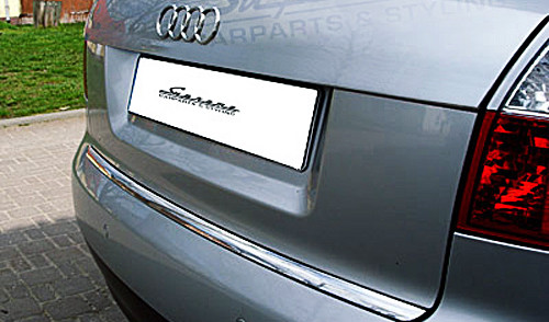 For Audi A4 B6 8E Sedan - 3M Chrome Trim Rear Bumper Edge Protection ...