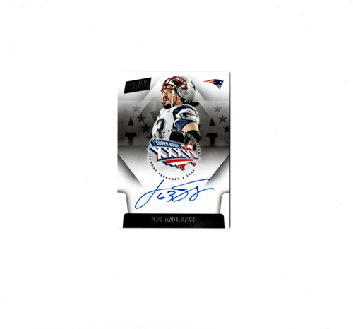 2015 Panini Super Bowl Signatures Joe Andruzzi #SBXXXVI-JA Auto BC ...