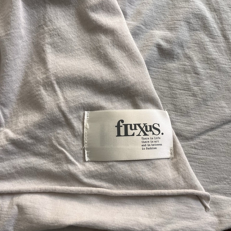 NWOT Fluxus Nomad Scarf Wrap Shawl Cotton Beige Raw Edge Detail | eBay