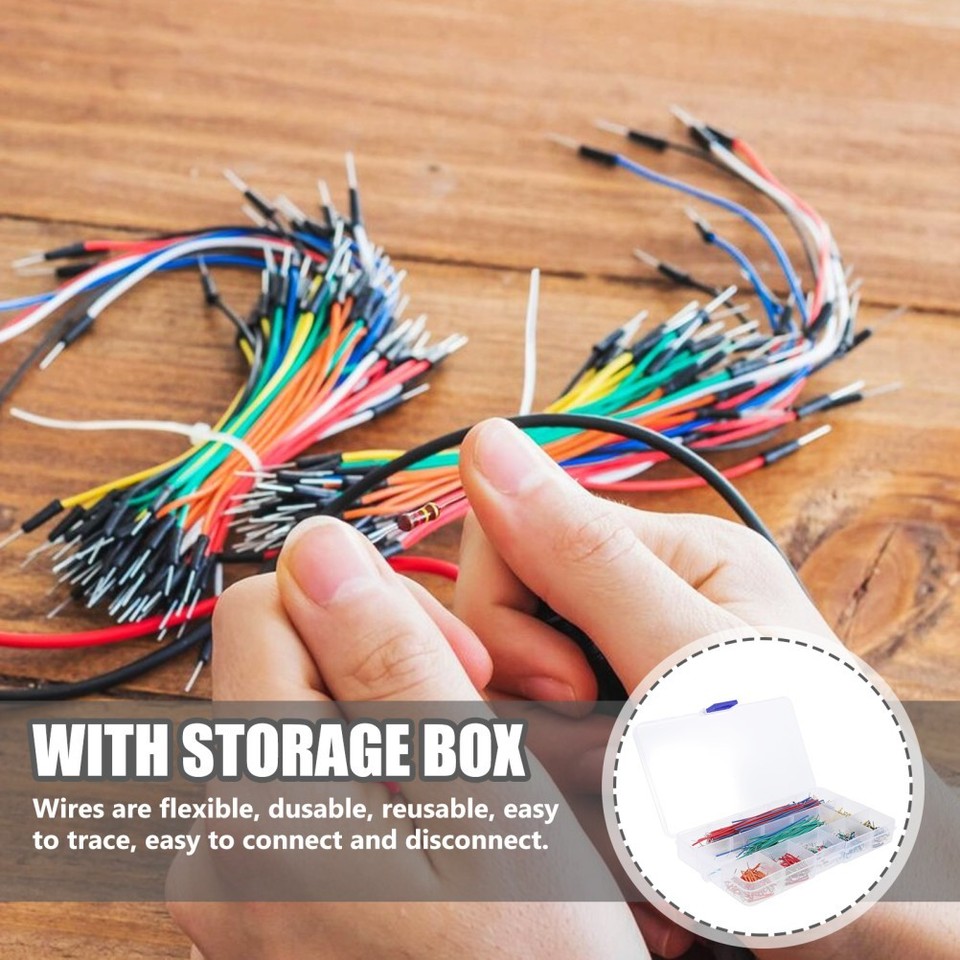 560 Pcs Cable Jumpers Breadboard Ribbon Cables Prototyping Solder ...