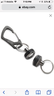 Rapala Durable Carabiner Magnetic Release Clip Ring Keychain. | eBay
