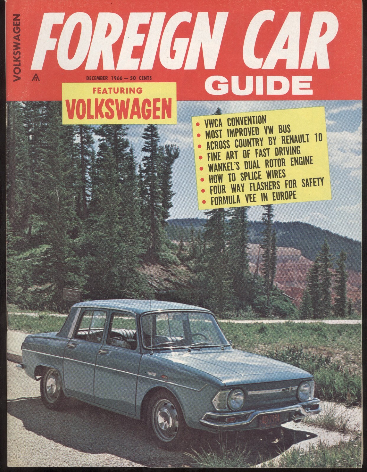 1966 Foreign Car Guide Magazine: Volkswagen - December | eBay