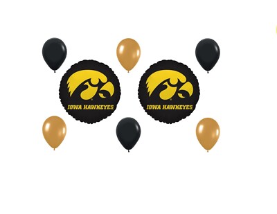 University of Iowa Hawkeyes Balloon Bouquet Birthday Party Decorations ...