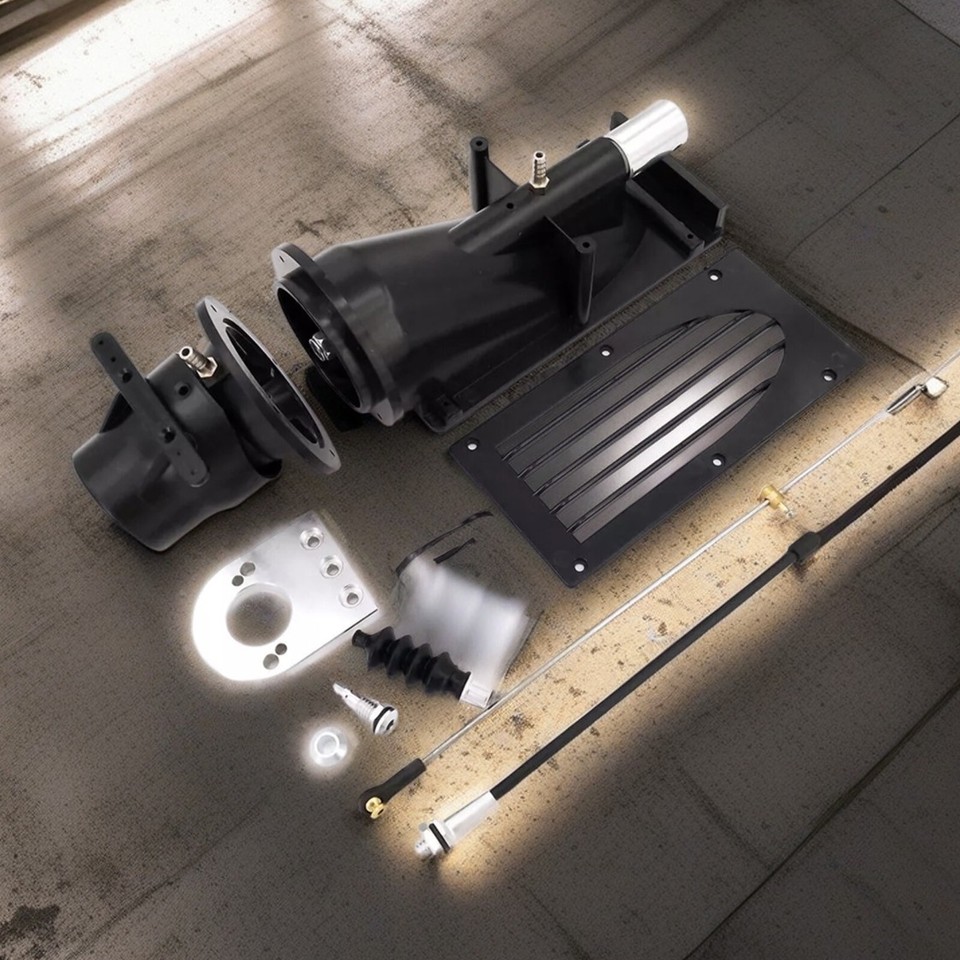 RC Jet Boat Water Thruster Jet Pump 40mm Turbo Turbojet for 70-120cm RC ...