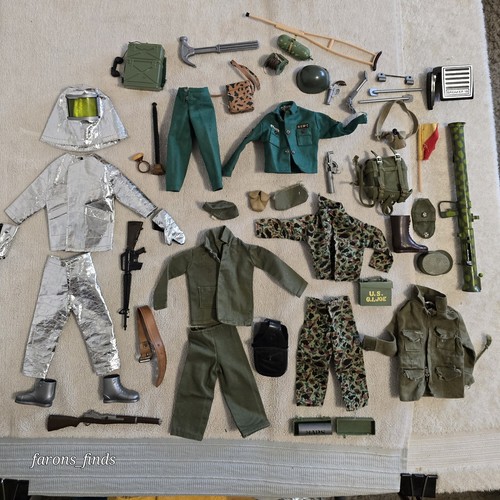 Vtg Lot GI Joe Clothes Suits Weapons Accessories Camouflage Space ...