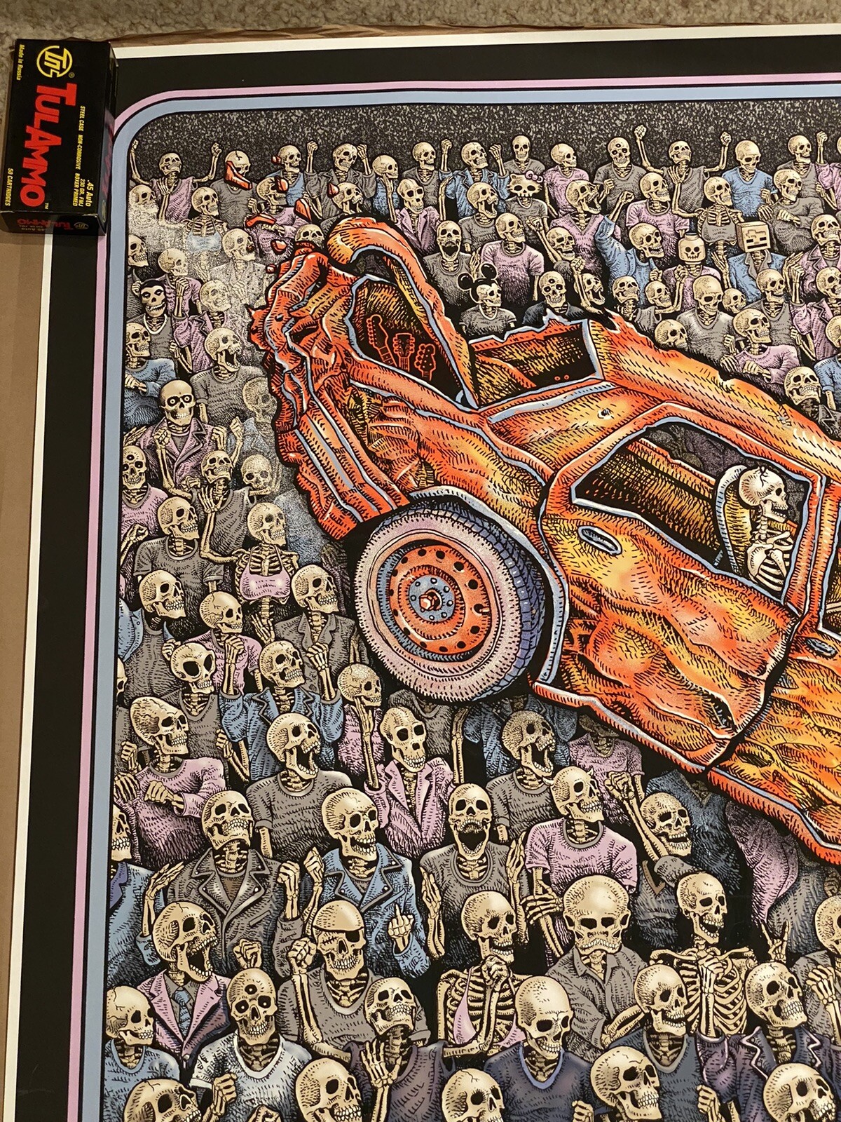 RARE 2017 EMEK CAL JAM CONCERT POSTER FOO FIGHTERS LE 1 OF 3 HUGE 66X44 ...