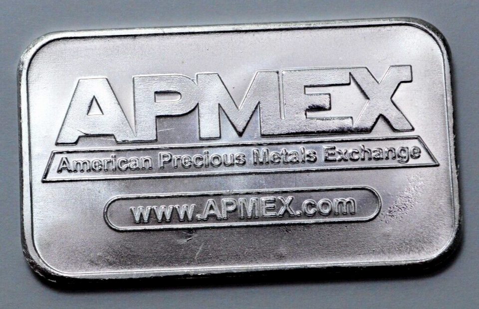 1 OZ 999 SILVER BAR APMEX EAGLE AMERICAN PRECIOUS METAL EXCHANGE ...