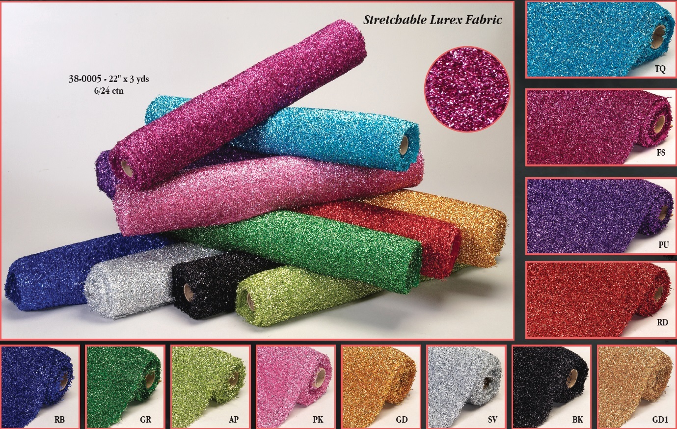 Lurex Elastic Sponge Fabric Rolls Shiny Sparkle Bling Overlay Wedding ...