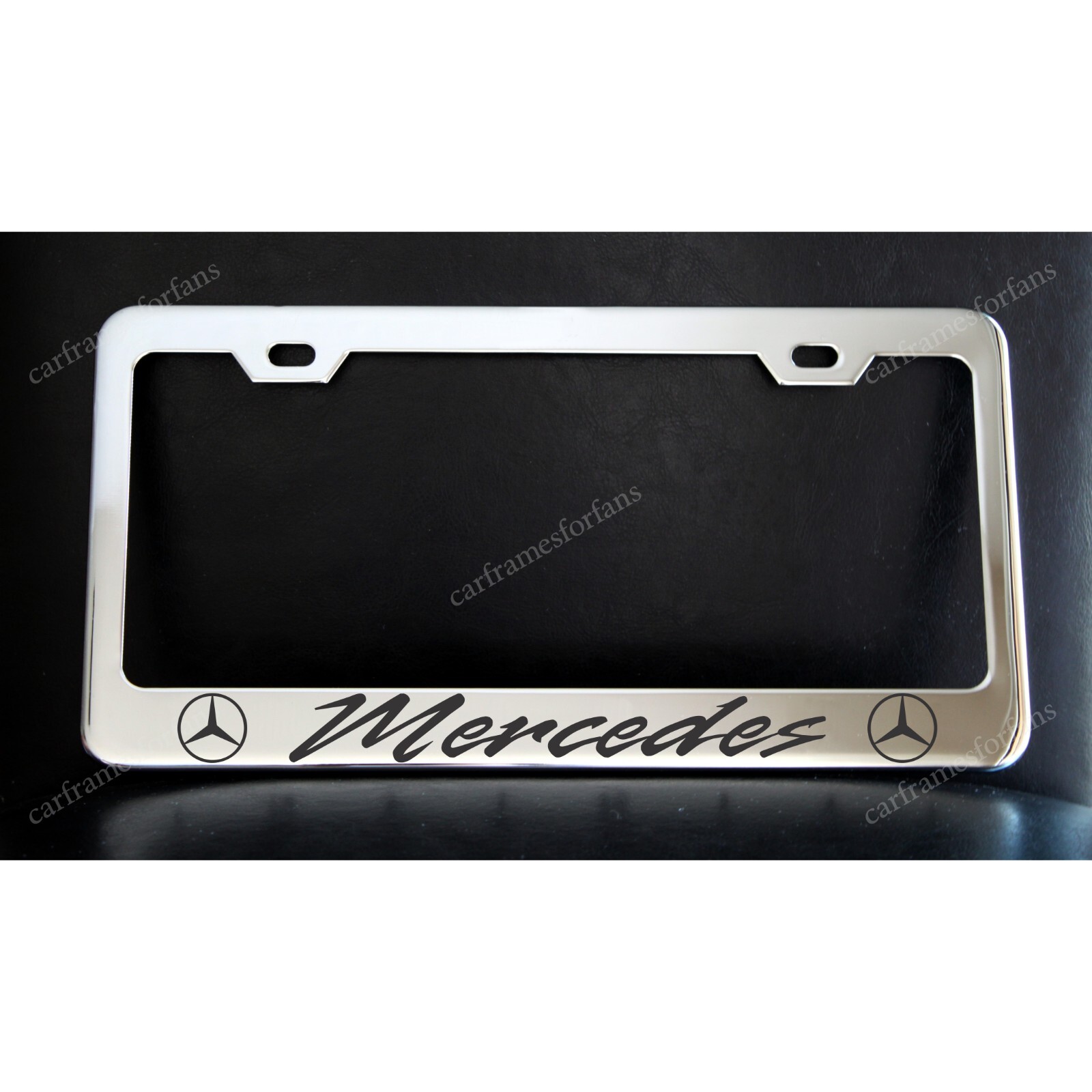 Mercedes License Plate Frame - Custom Made of Chrome Plated Metal | eBay