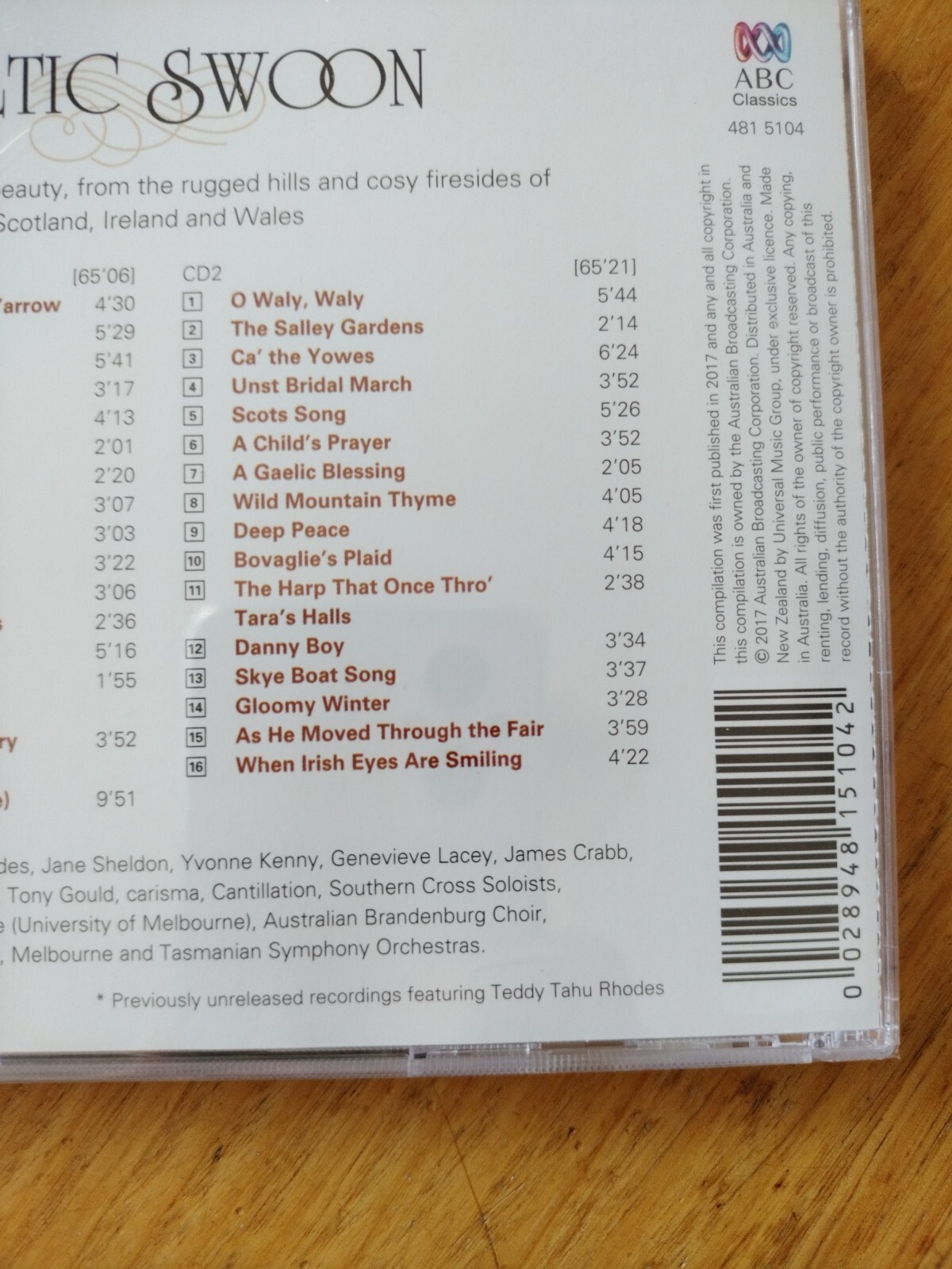 Very Rare Celtic Swoon CD ABC Classics New/Sealed Various Artists FP ...