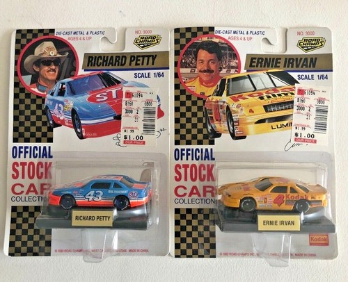 2 Road Champs Richard Petty & Ernie Irvin 1:64 Die Cast 1992 Official ...