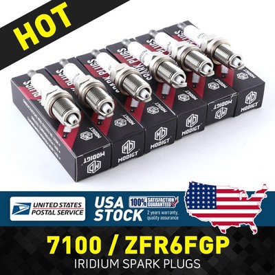 Premium 6 Pcs OEM Replacement For NGK 7100 ZFR6FGP Iridium Spark Plug ...