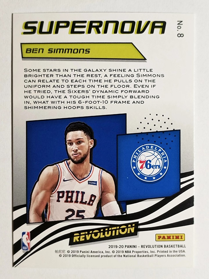 2019-20 Panini Revolution Supernova #8 Ben Simmons | eBay