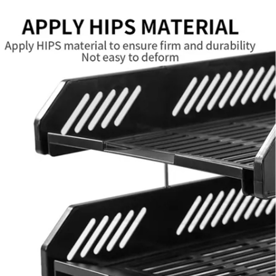 Paper Letter Tray Desktop File Organizers Multi Purpose Hollow For Home ...