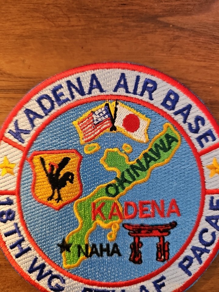 USAF BASE PATCH, KADENA AIR BASE, JAPAN, 18TH WG, 5TH AF, PACAF | eBay