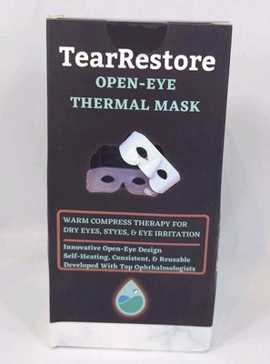 TearRestore Thermal Eye Mask Open-Eye Warm Compress for Dry Eyes and ...