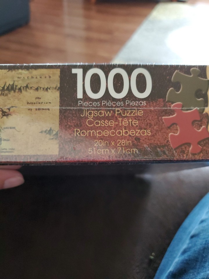 The Hobbit An Unexpected Journey Map 1000 Piece Jigsaw Puzzle Aquarius ...