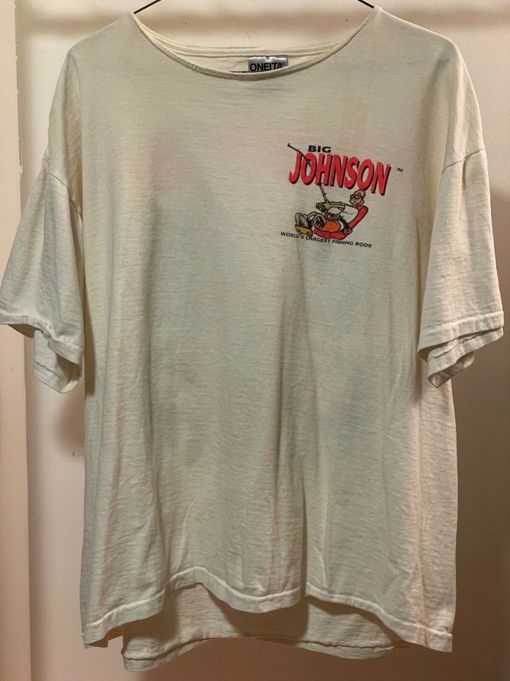 Vintage Big Johnson Fishing Rods shirt Large Catchin Snapper Easy to ...