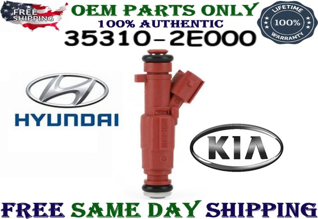4x Genuine Fuel Injector 353102E000 Fits Hyundai Elantra Sonata KIA K5 ...