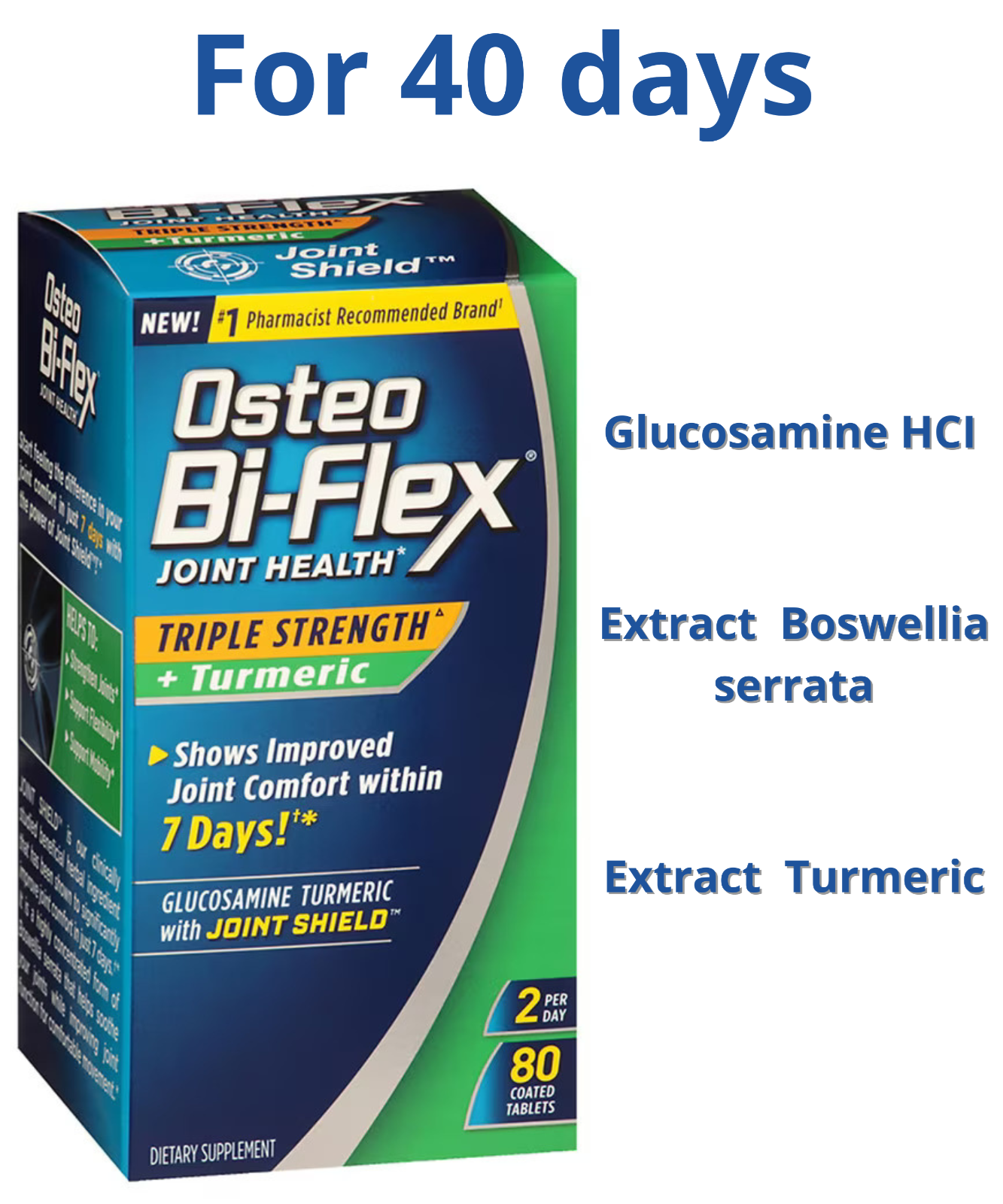 Osteo Bi-Flex Triple Strength Glucosamine + Turmeric + Joint Shield 80 ...