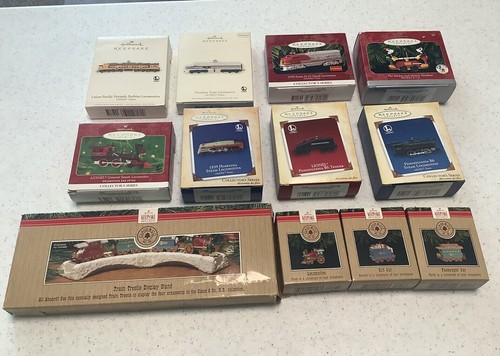 Lot of 12 Hallmark Keepsake Ornament Lionel Trains Collectors Series ...