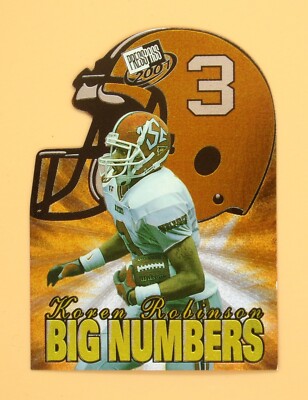 2001 Press Pass Big Numbers Die Cuts Football - Pick Your Card | eBay