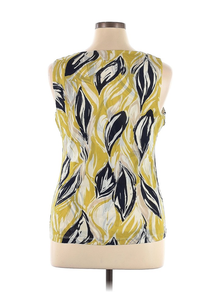 212 Collection Women Yellow Sleeveless Blouse XL | eBay