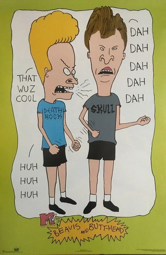 Vintage 1993 Beavis and Butthead Poster #2256 MTV BRAND NEW 23x35 | eBay