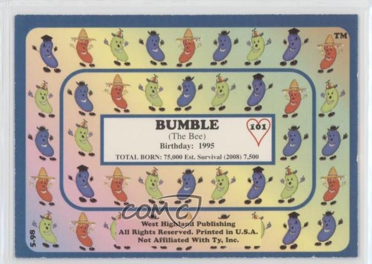 1998 West Highland Unofficial Beanie Babies Bumble The Bee #101 0c41 | eBay