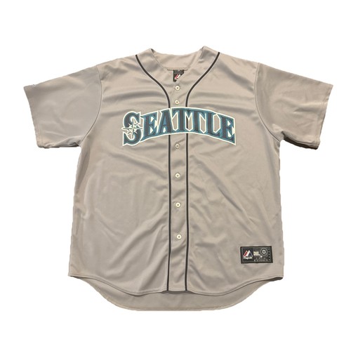 Seattle Mariners Jersey XL Mens Majestic Gray Vintage Baseball | eBay