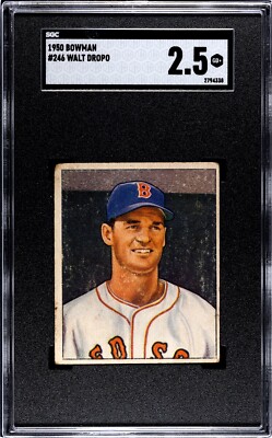 1950 Bowman #246 Walt Dropo Red Sox RC JUST GRADED SGC 2.5 | eBay
