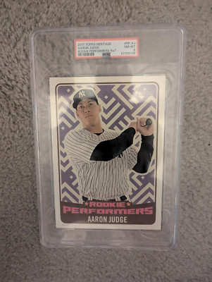 2017 TOPPS HERITAGE AARON JUDGE ROOKIE CARD 5X7 46 / 49 ONLY MADE ...
