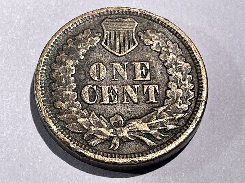 1863 Indian Head Cent Very Fine VF Coin ORIGINAL LIGHT BROWN COLOR NICE ...