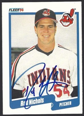1990 Fleer baseball #497 Rod Nichols IP autograph signed card | eBay