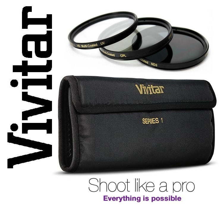 3-Pcs vivitar UV Polarizer and FLD Filter Kit For Canon EOS R10 R50 ...