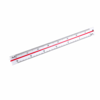 Scale Ruler 15cm Engineer Triangular Scale Architect Rulers 1:100 1:200 ...